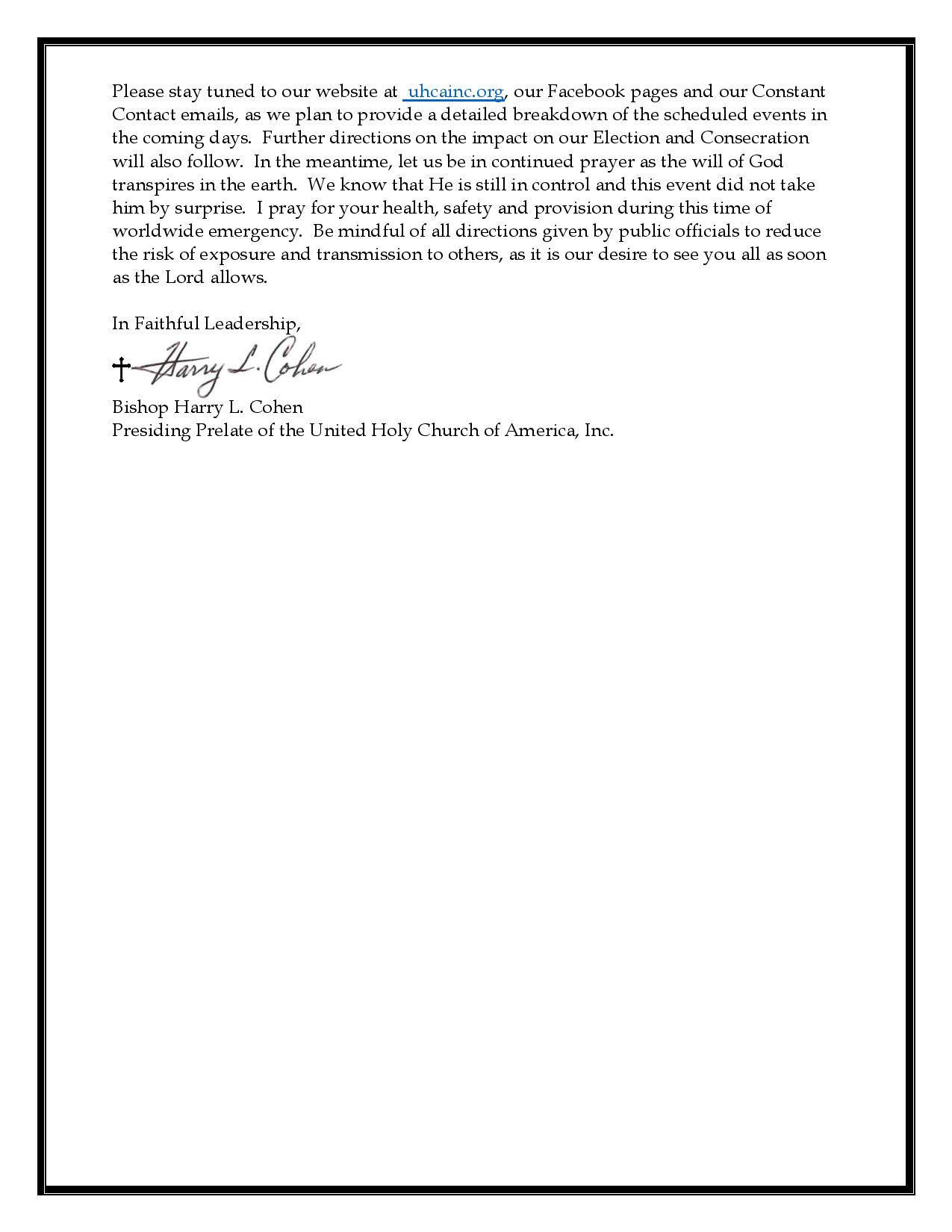 2020 General Convocation Postponement – Northern District Website 2020 General Convocation Postponement – Northern District Website